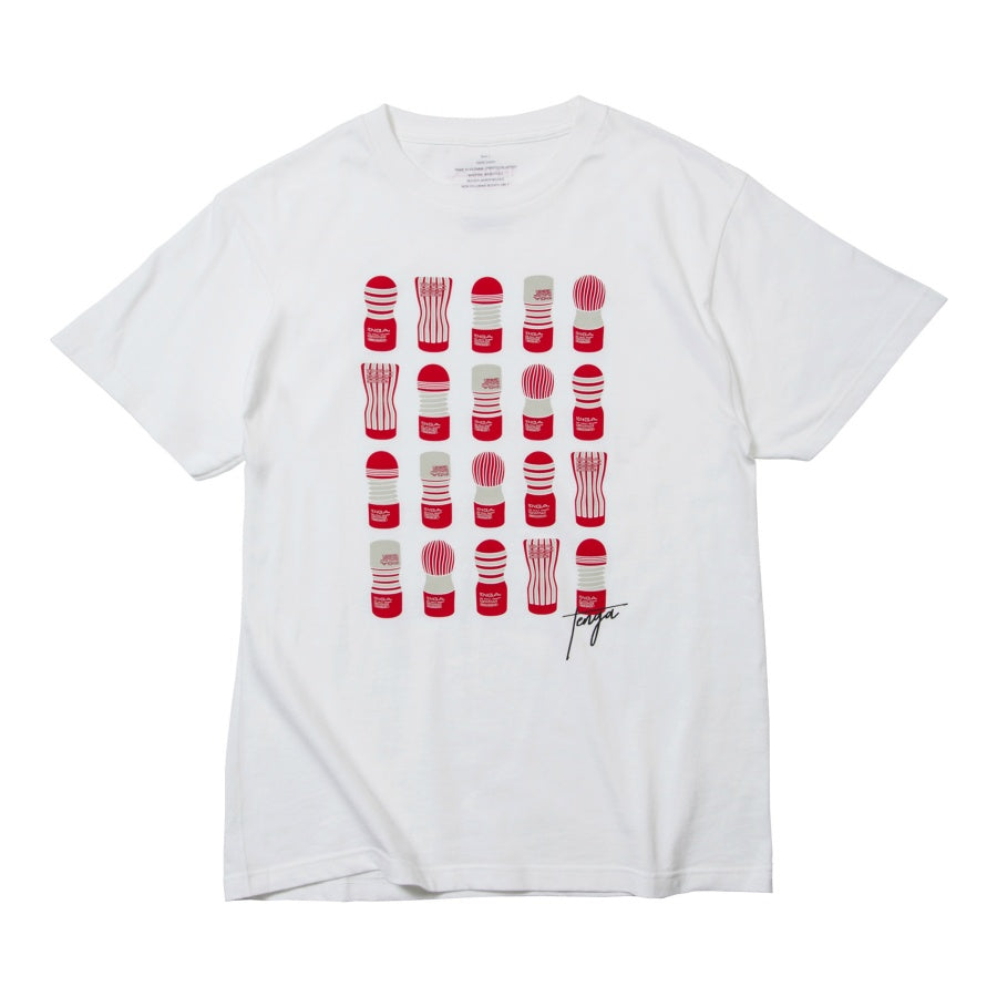 TENGA 20 CUPS T-Shirt [White] – TENGA STORE USA